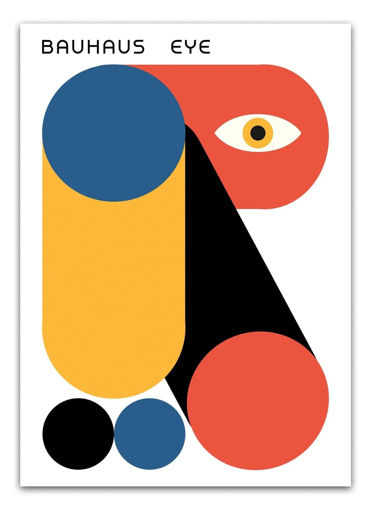 "Bauhaus Red Eye" - Billig plakat fra Bauhaus til hjemmet